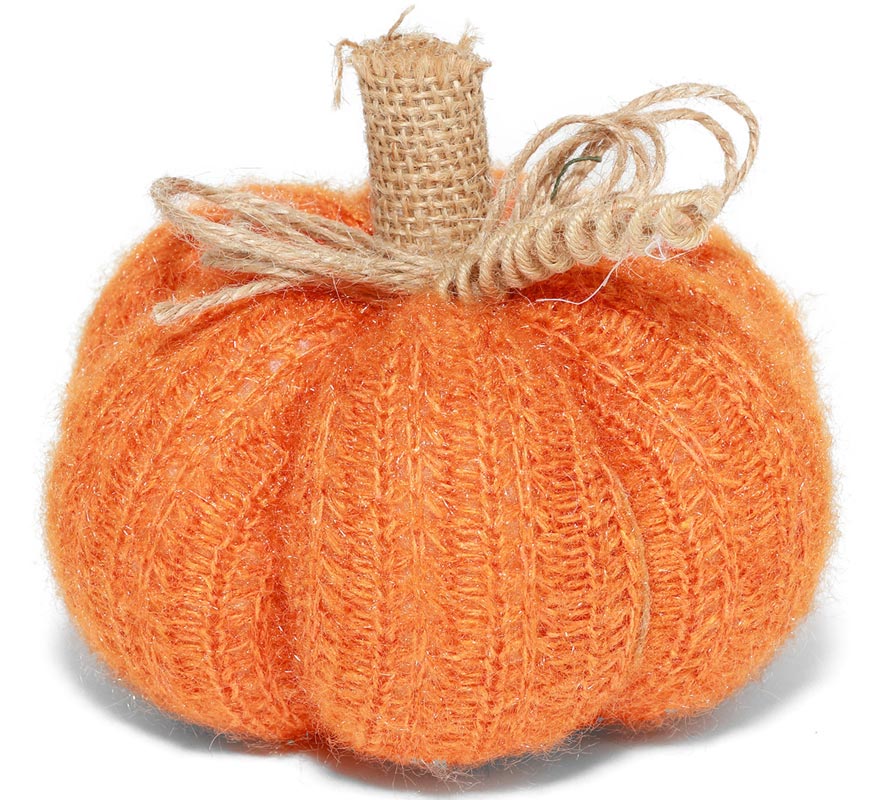 Calabaza decorativa de Algodón de 12 cm en varios colores