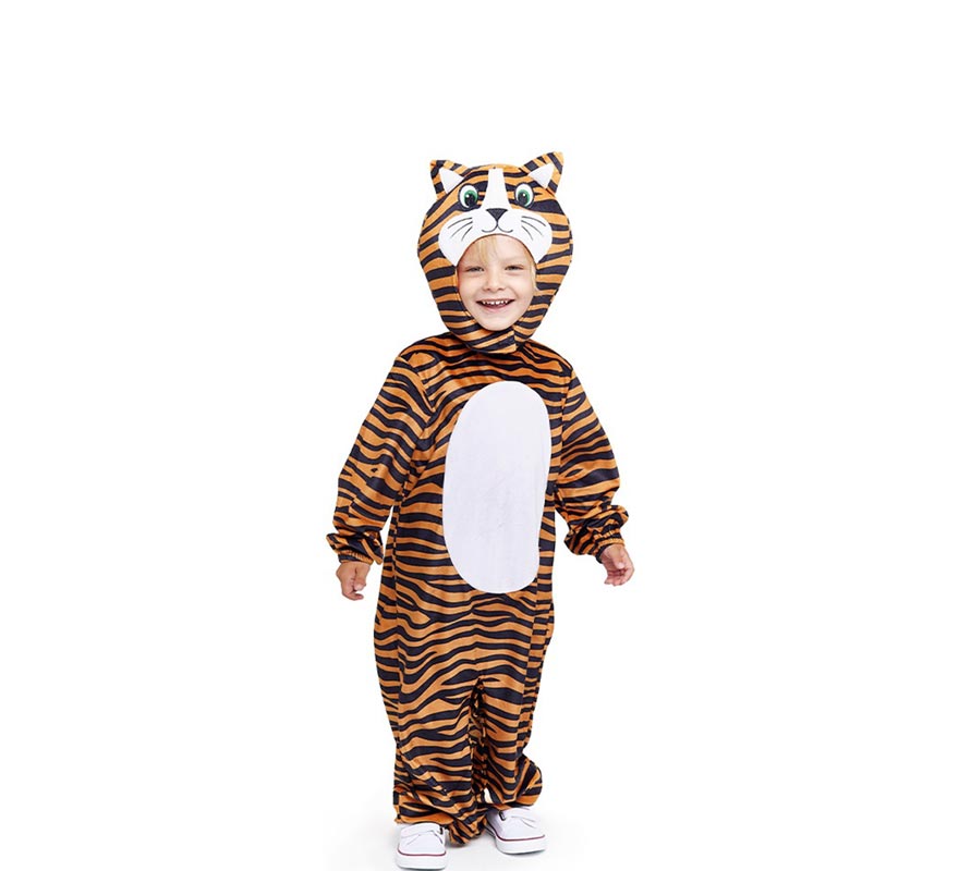 Déguisement de tigre avec capuche avec oreilles pour bébé et enfant