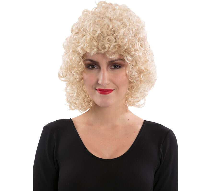 Peluca Rizada Rubia