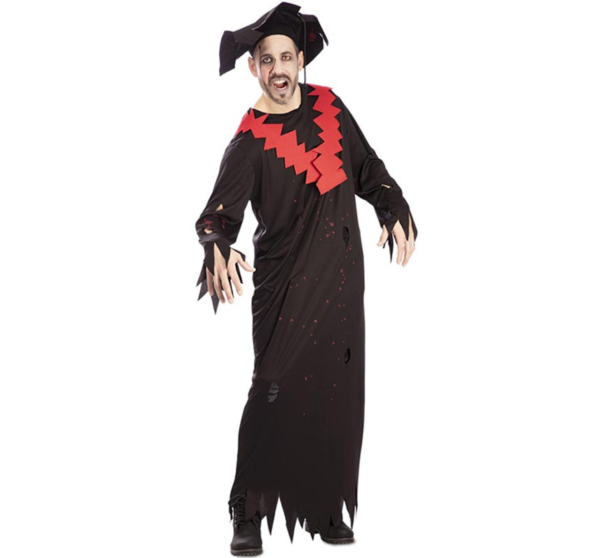 Disfraz de Graduado Zombie con gorro para hombre