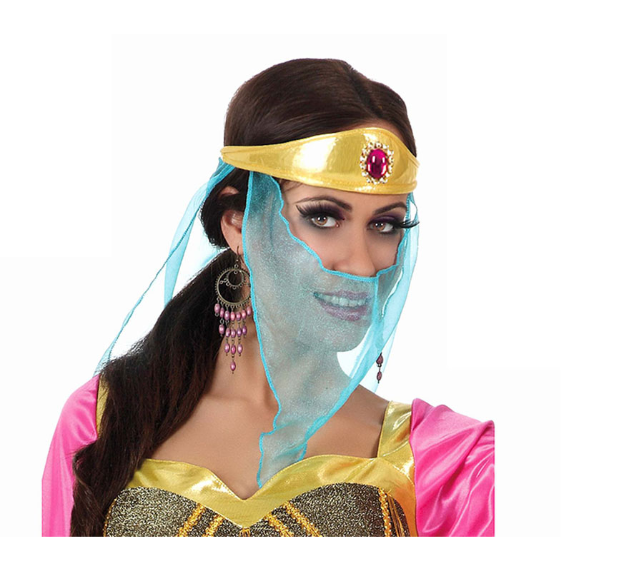 Tocado con Velo Árabe