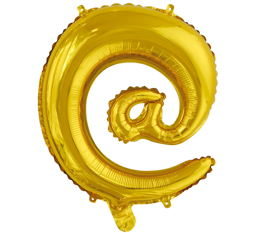 Globo de Foil @ Color Oro de 41 cm