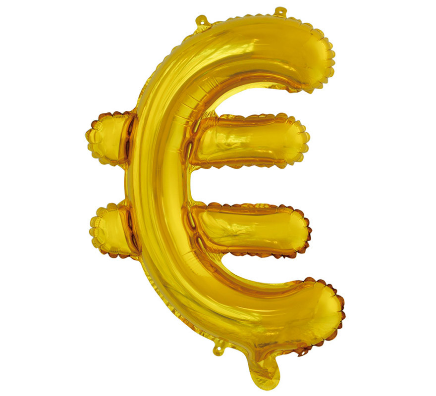 Globo de Foil Euro Color Oro de 41 cm