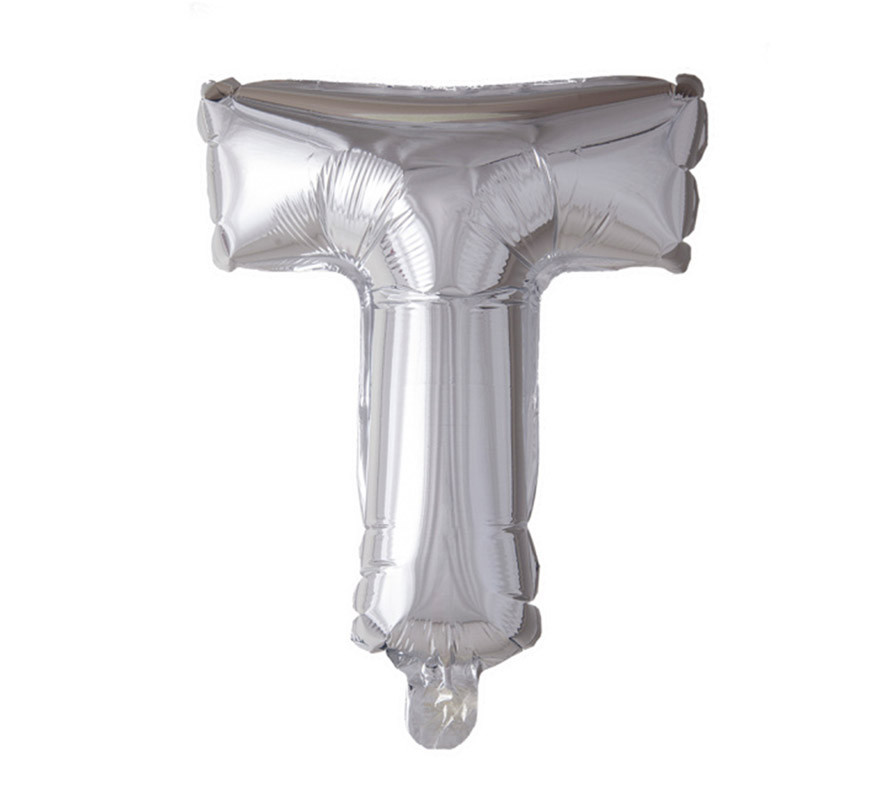 Ballon aluminium T Color Argent 102 cm
