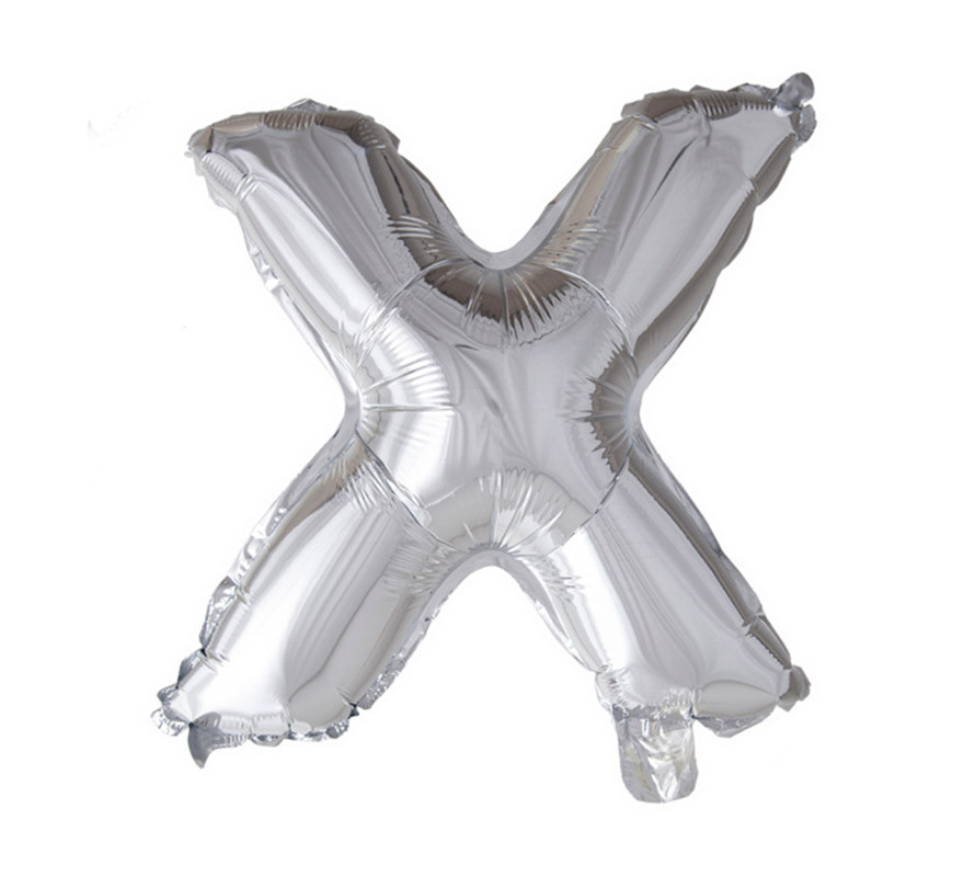 Ballon Aluminium X Couleur Argent 102 cm