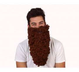 Grauer Bart und Schnurrbart mit elastischem Gummi