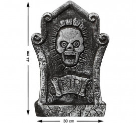 Lápida Calavera RIP de 53 cm