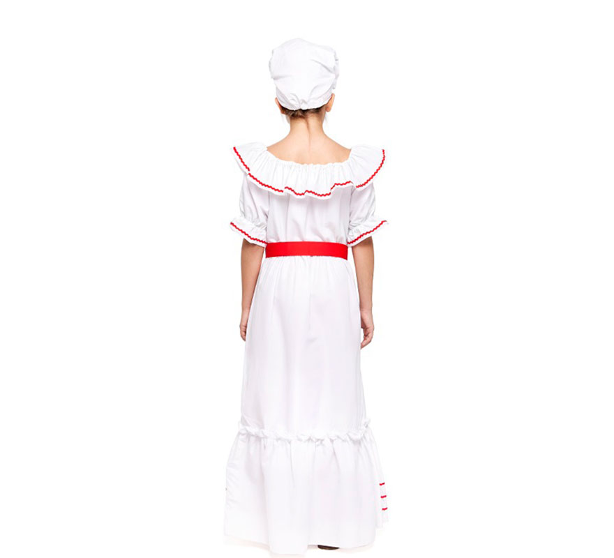 Disfraz de Cubana blanco para niña
