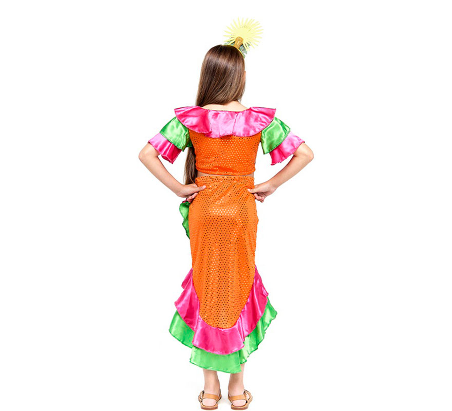 Disfraz de Reina de Samba para niña